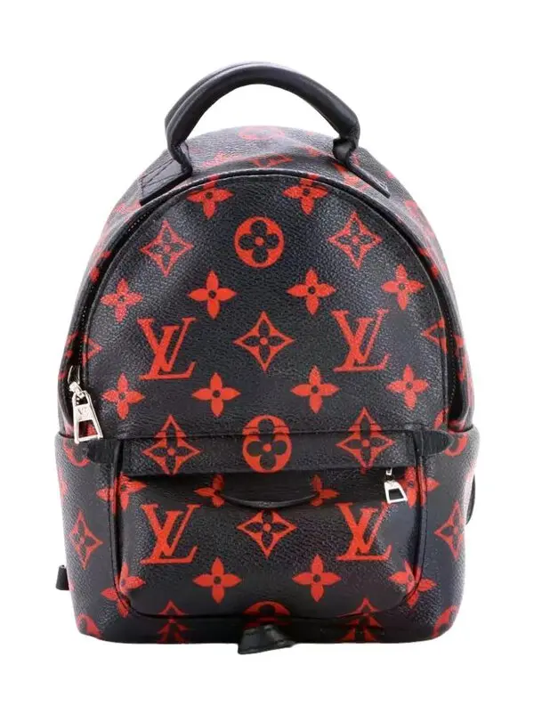 LOUIS VUITTON Palm Springs Limited Edition Monogram Infrarouge Mini Backpack - Black