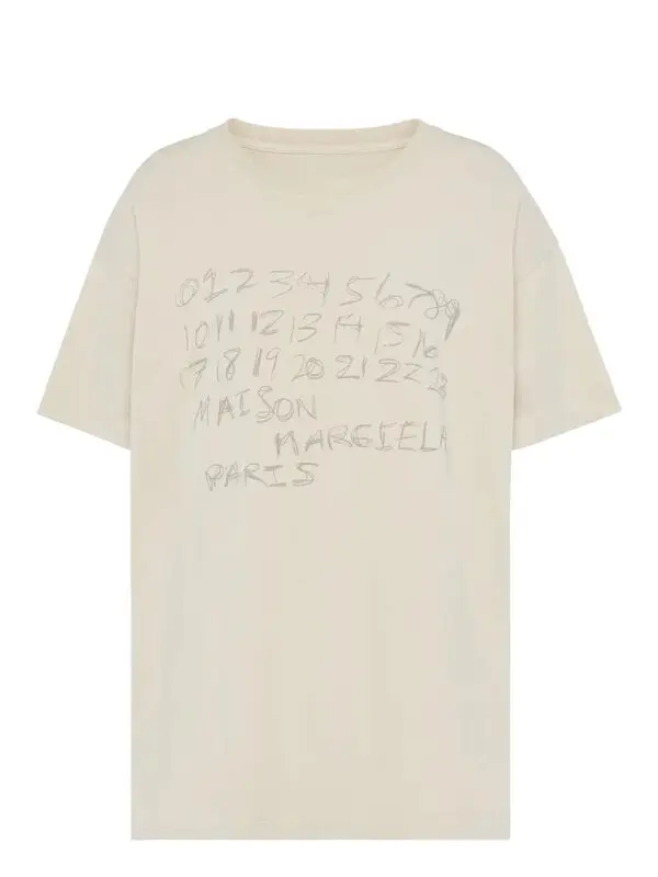 MAISON MARGIELA Numerical" Cotton T-shirt - Multicolor