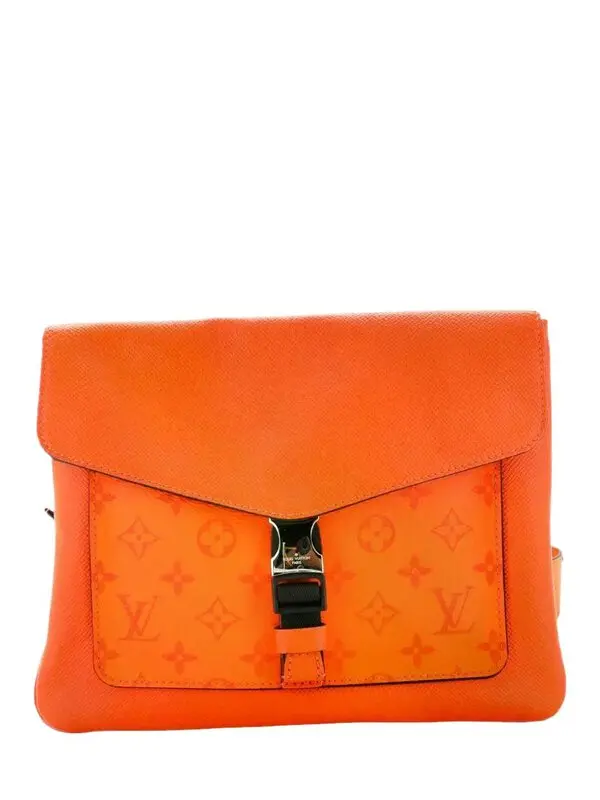 LOUIS VUITTON Monogram Taigarama Outdoor Flap Messenger Bag - Orange