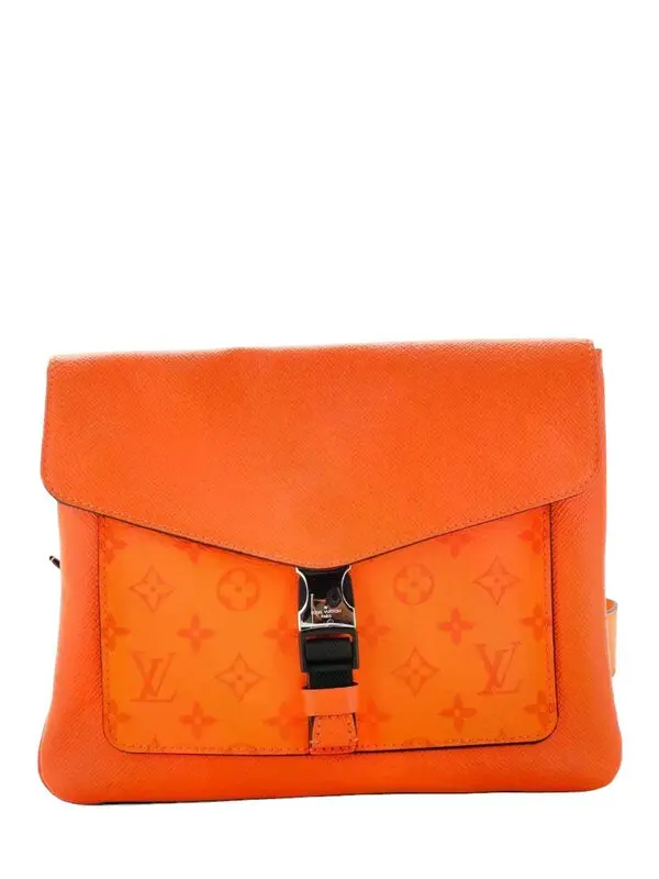 LOUIS VUITTON Monogram Taigarama Outdoor Flap Messenger Bag - Orange