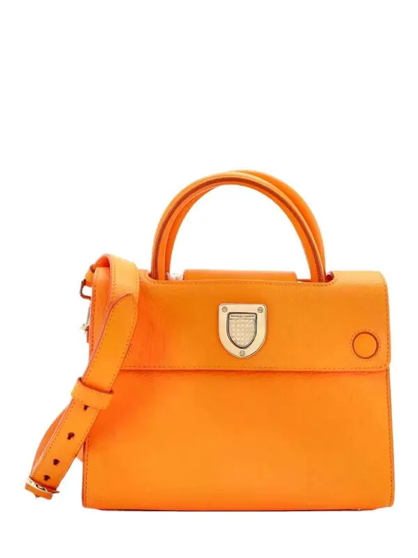Dior Diorever Bag Leather Mini Shoulder Bag - Orange