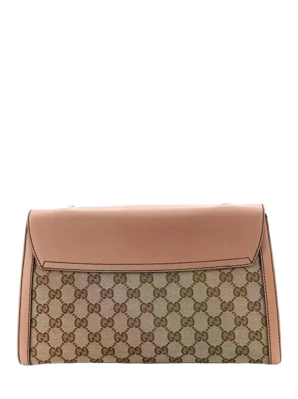 Gucci Gg Canvas And Leather Medium Shoulder Bag - Neutrals