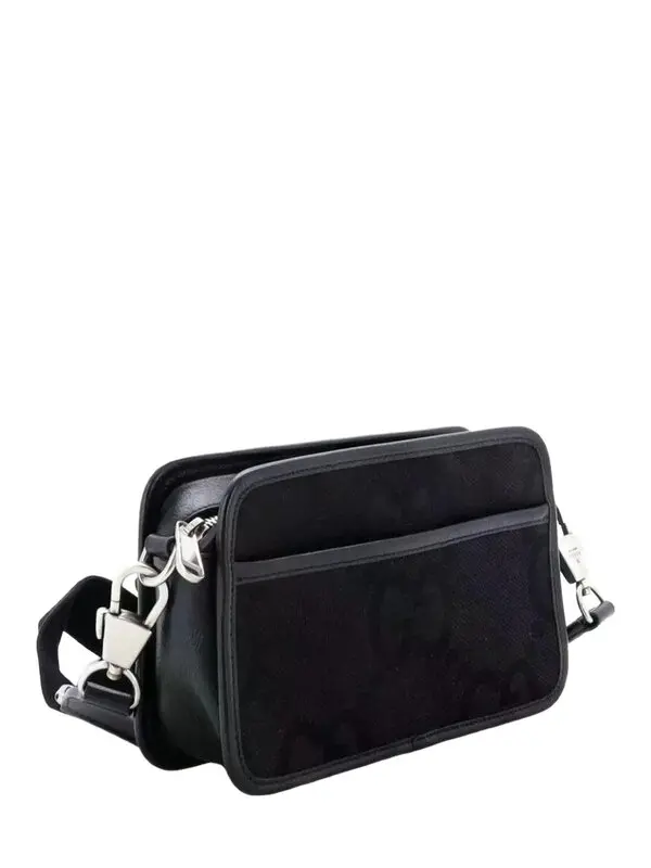 Gucci Jumbo Gg Canvas Mini Camera Bag - Black