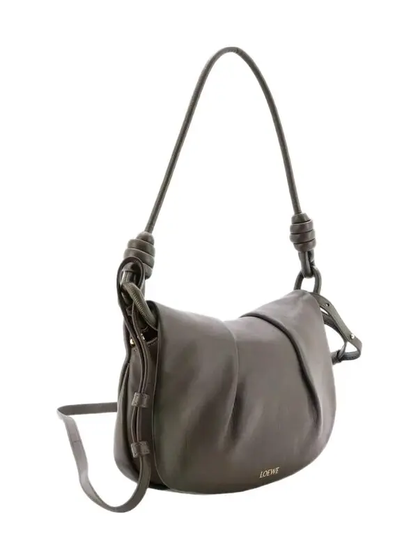 Loewe Paseo Leather Shoulder Bag - Green