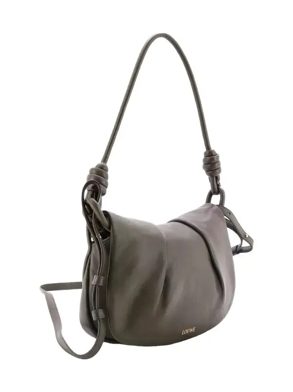 Loewe Paseo Leather Shoulder Bag - Green