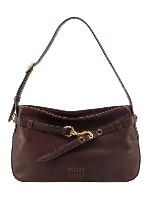 Miu Miu Aventure Leather Shoulder Bag - Multicolor