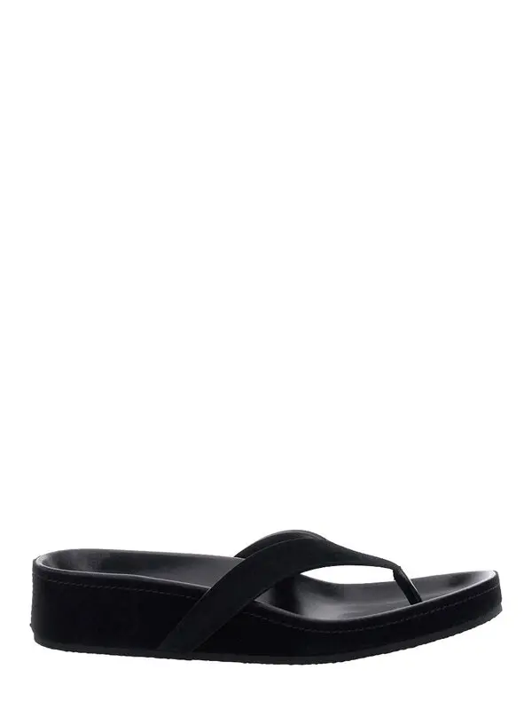 Phoebe Philo Round Leather Flip Flops - Multicolor