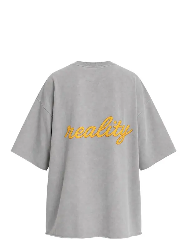 MYSIMPLICATED Reality Oversized T-shirt - Grey