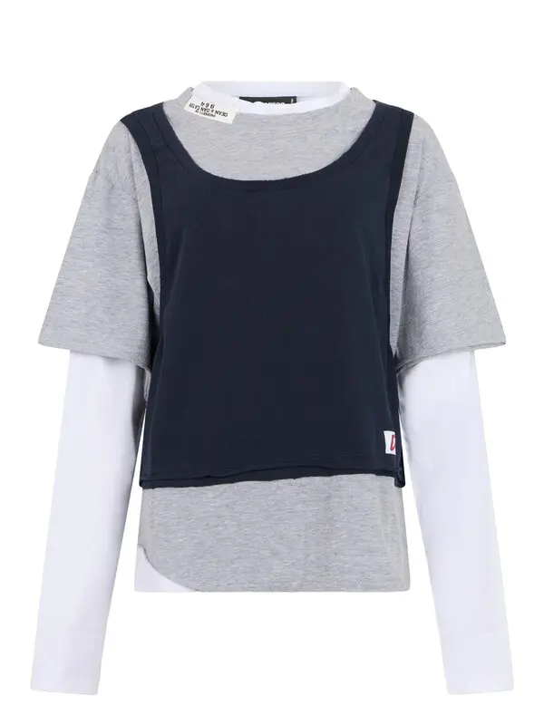 Dsquared2 Layered Raw-edge Pullover - Black