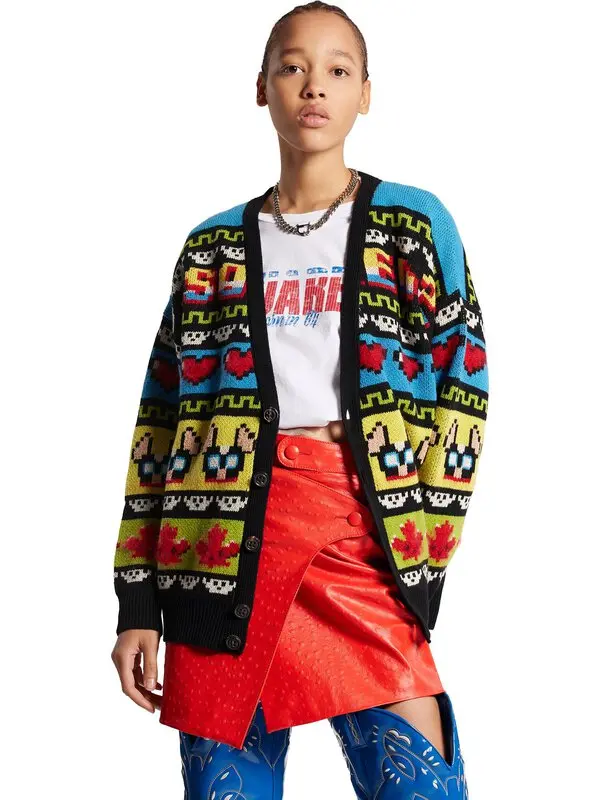 Dsquared2 Hilde Cardigan Knit - Black