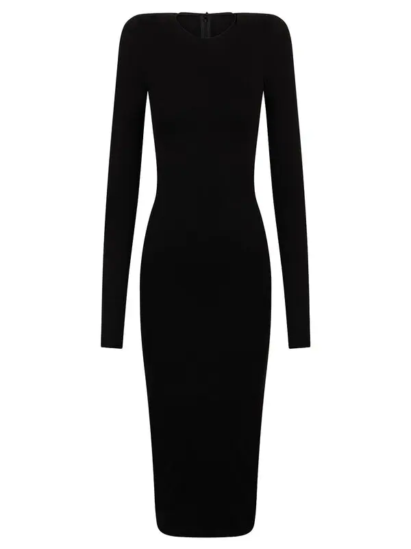 Dsquared2 Après Ski Long Sleeve Jersey Dress - Black