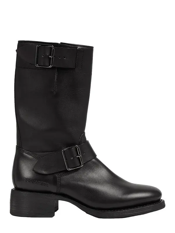 Dsquared2 Harley Biker Boots - Black