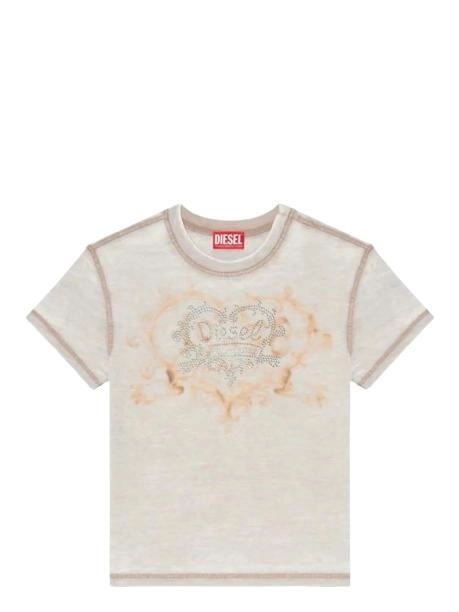 DIESEL® Graphic Heart T-shirt - Light Grey