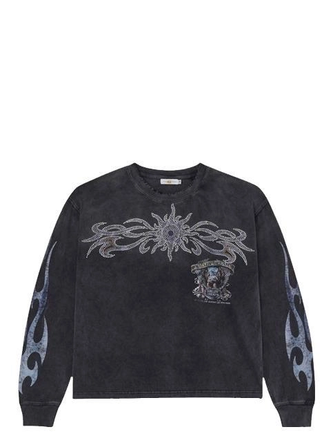 VALE FOREVER Valley Bling Longsleeve Tee Shirt - Black