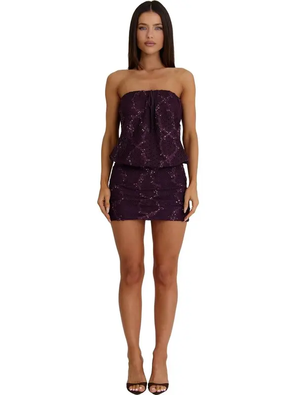 OUTCAST Ayanna Mini Dress - Purple