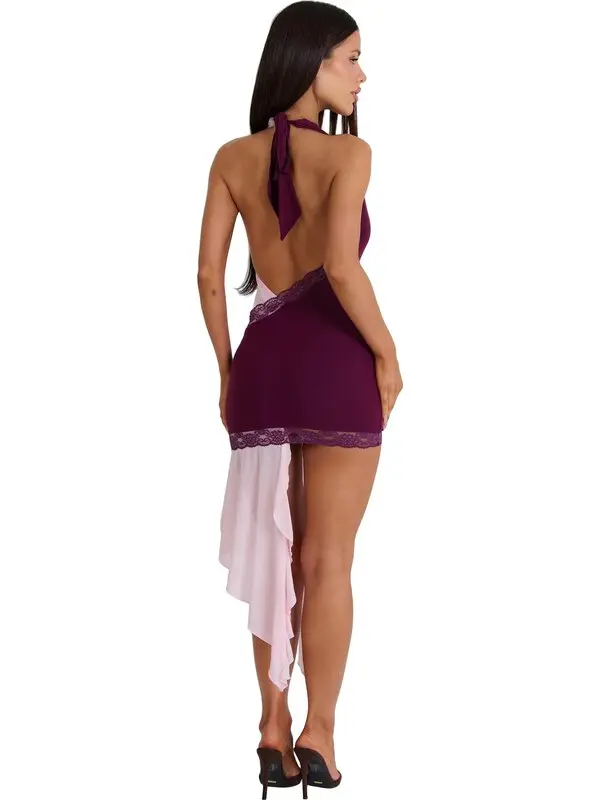 OUTCAST Natalee Mini Dress - Red/pink