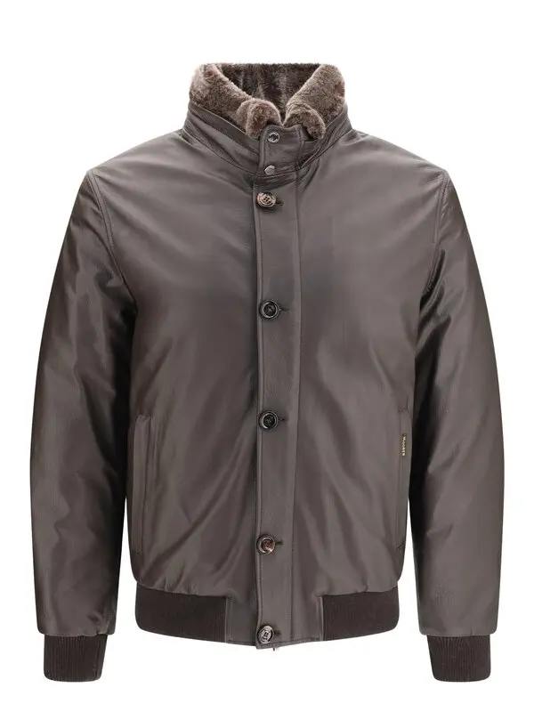 MOORER Cleros P1 Shearling Down Jacket - Brown