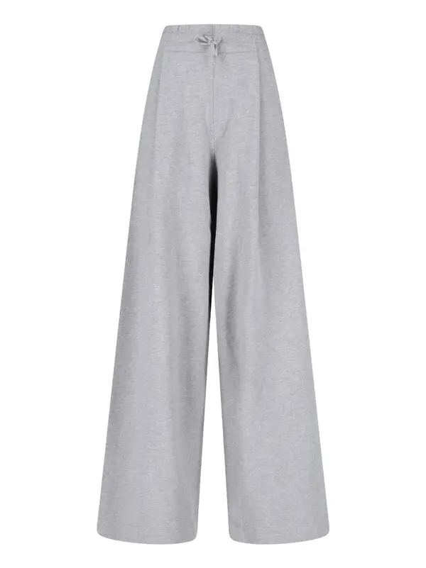 Dries Van Noten Wide Leg Sweatpants - Gray