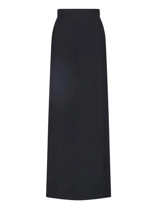 MAISON MARGIELA Virgin Wool Maxi Skirt - Black