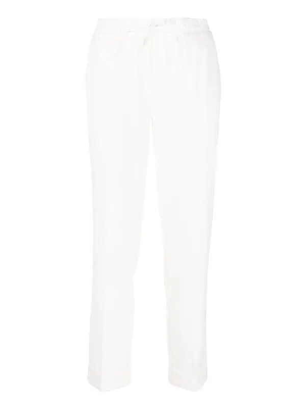 P.a.r.o.s.h Tapered Drawstring Trousers - White