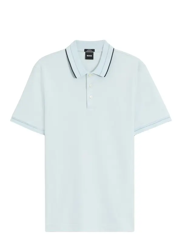 Hugo Boss Short-sleeved Polo Shirt - Light Blue