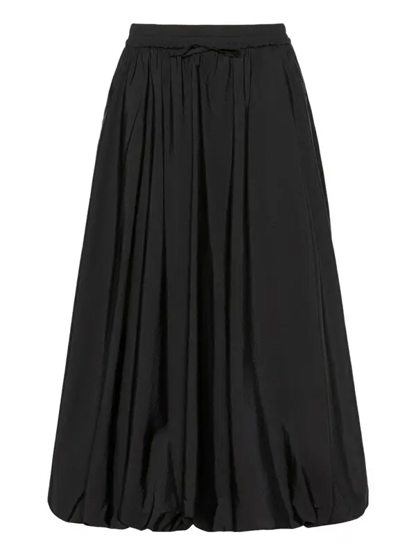 Max Mara Long Water-repellent Canvas Skirt - Black