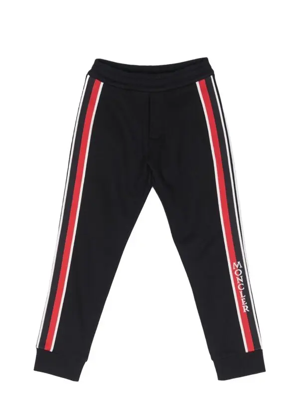 Moncler Logo Stripe Track Pants - Midnight Blue
