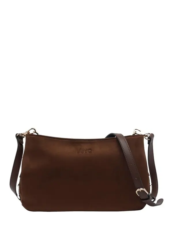 Liu Jo Zippered Shoulder Bag With Adjustable Strap - Brown