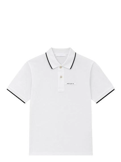 Prada Short-sleeved Polo Shirt - White