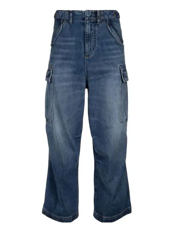 Dior Belt-loop Cargo Jeans - Blue