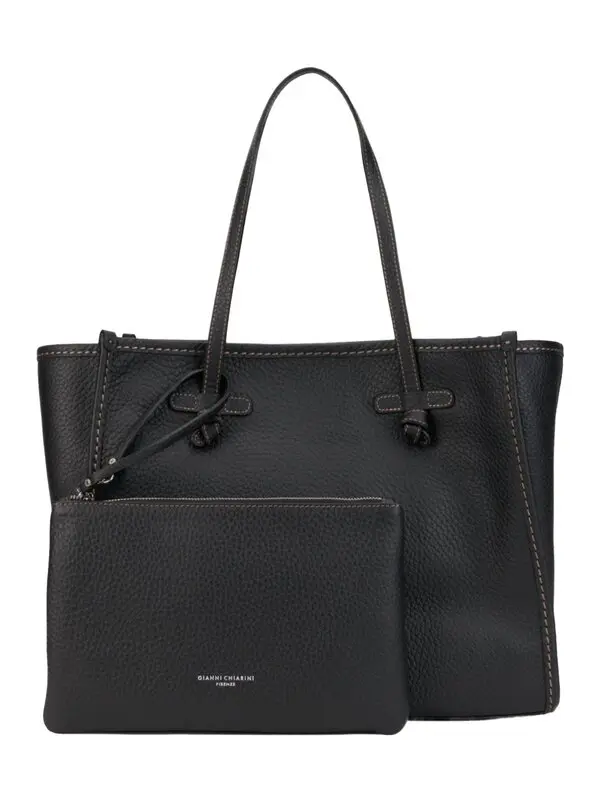 GIANNI CHIARINI Double Handle Tote Bag With Pouch - Black