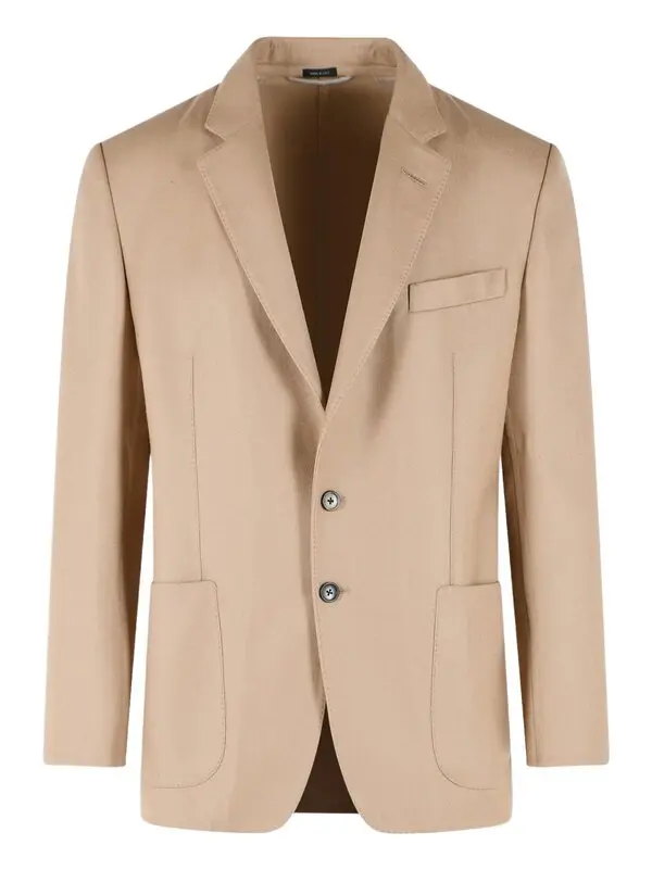 TOM FORD Single Breasted Jacket - Brown
