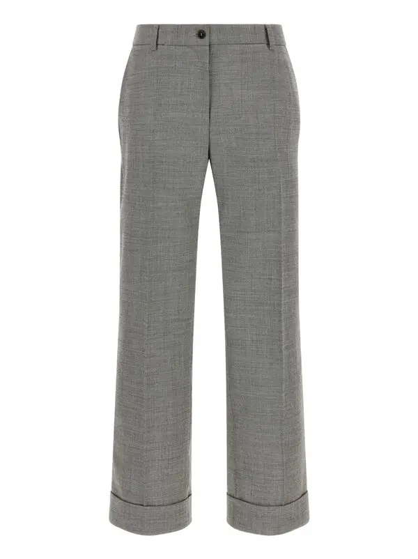 Alberto Biani Charlie Wide-leg Trousers - Gray