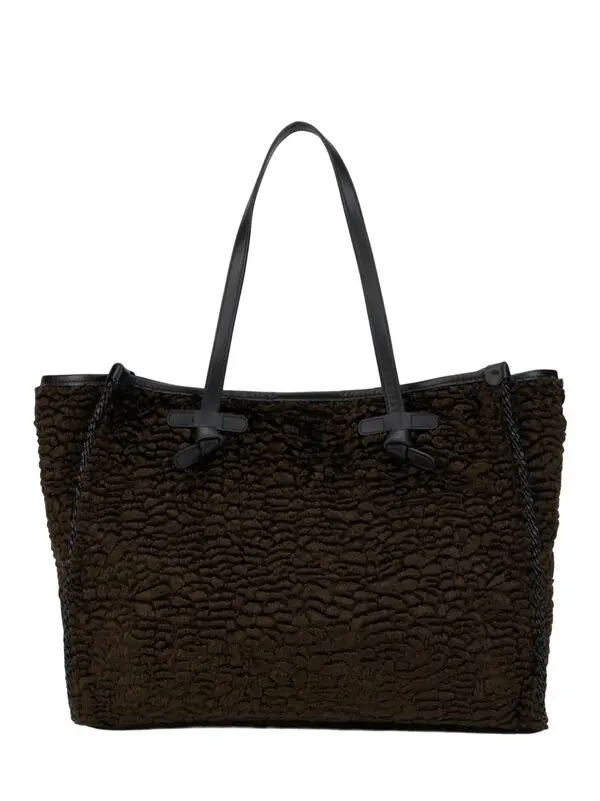 GIANNI CHIARINI Textured Faux Fur Tote Bag - No