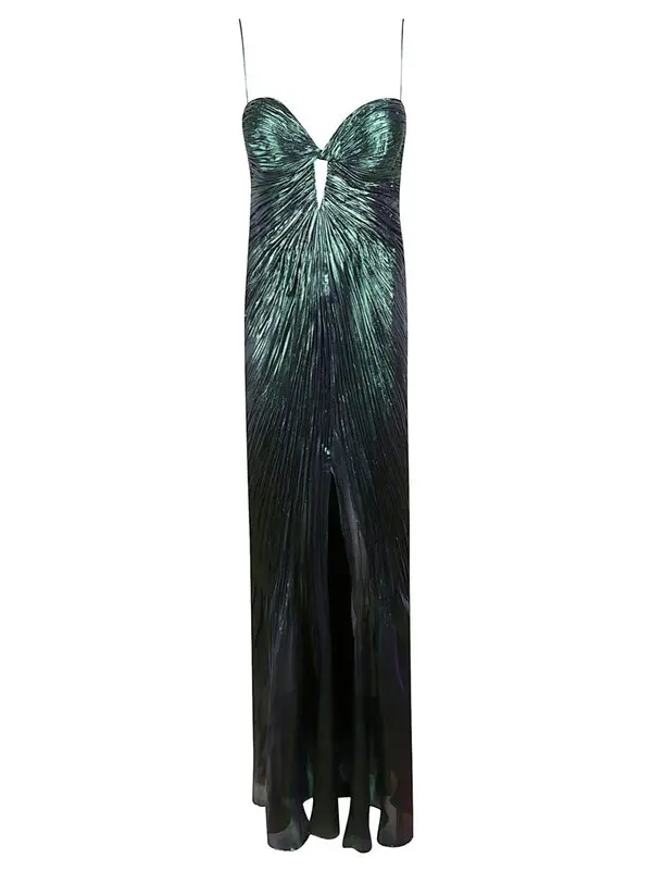 MARIA LUCIA HOHAN Mirren Pleated Gown - Black