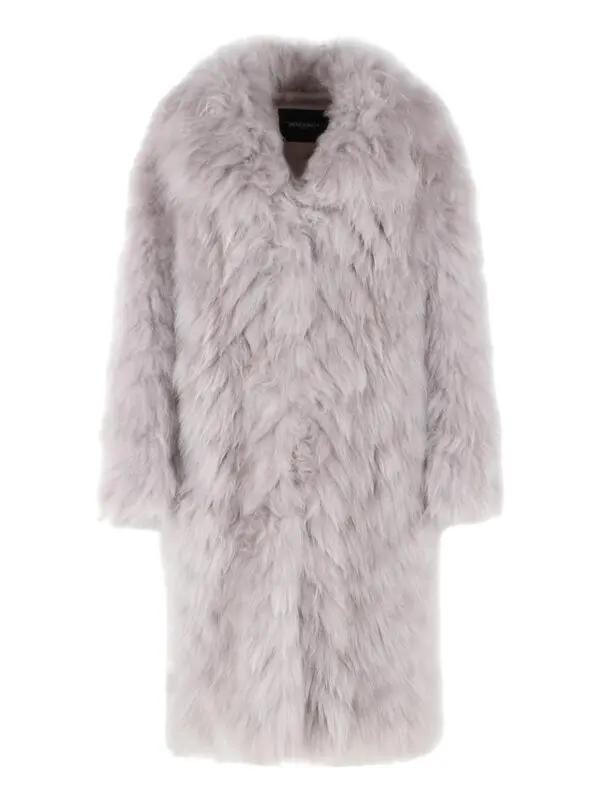 Simonette Ravizza Lapel Coat - Grey