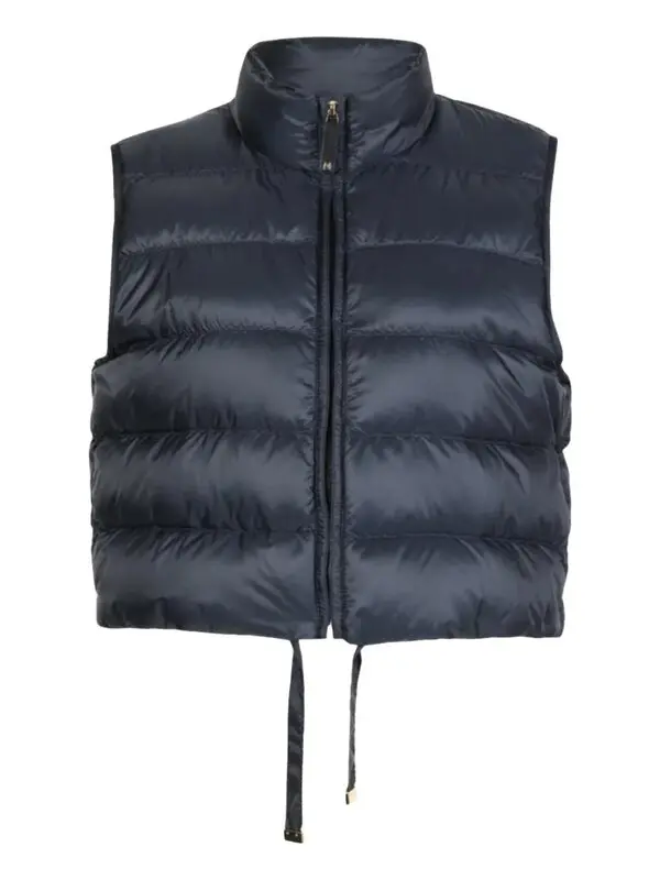 Max Mara Quilted Vest - Black