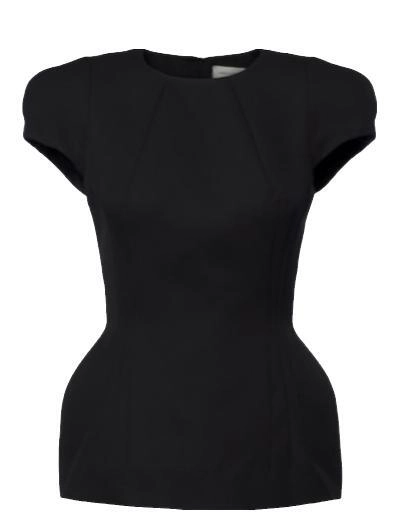 Magda Butrym Silk-cashmere Sculptural Top - Black