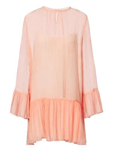 Ulla Johnson Emmeline Ruffled Silk Chiffon Minidress - Orange