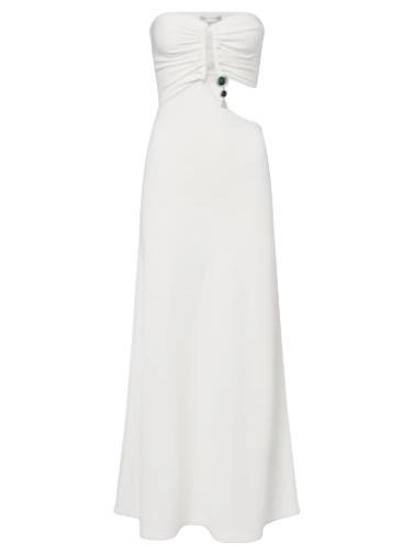 Christopher Esber Embellished Cutout Jersey Maxi Dress - White