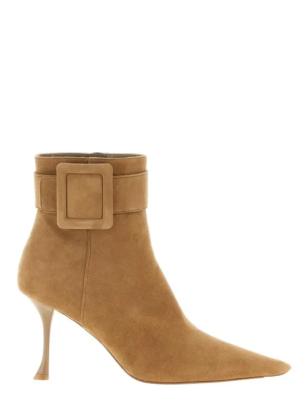 ROGER VIVIER Viv In The City Ankle Boots - Brown