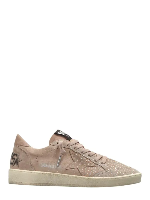 GOLDEN GOOSE Ball Star Embellished Low-top Sneakers - Pink