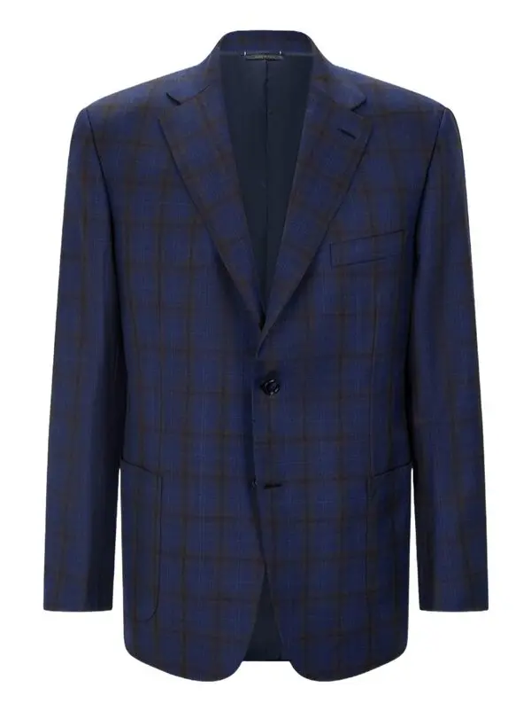 Brioni Long-sleeved Suit Jacket - Black