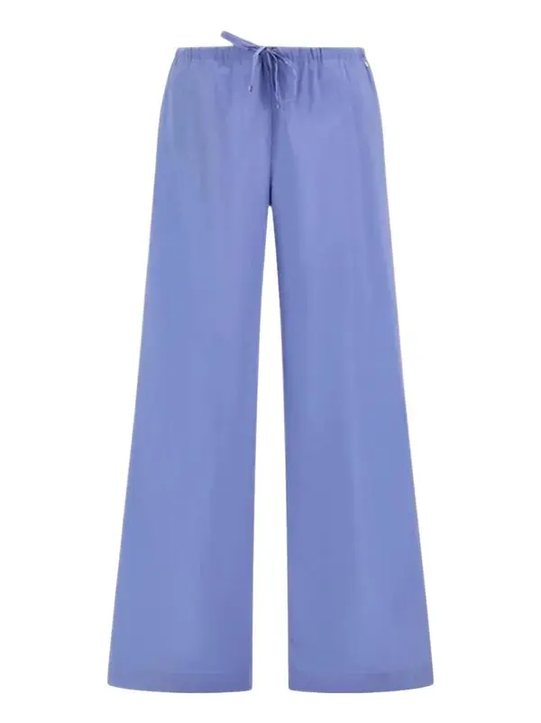 Herno Smart Cotton Popeline Trousers - Light Blue