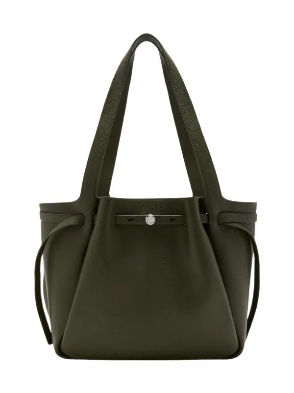 Tory Burch Belted Open-top Tote Bag - Khaki