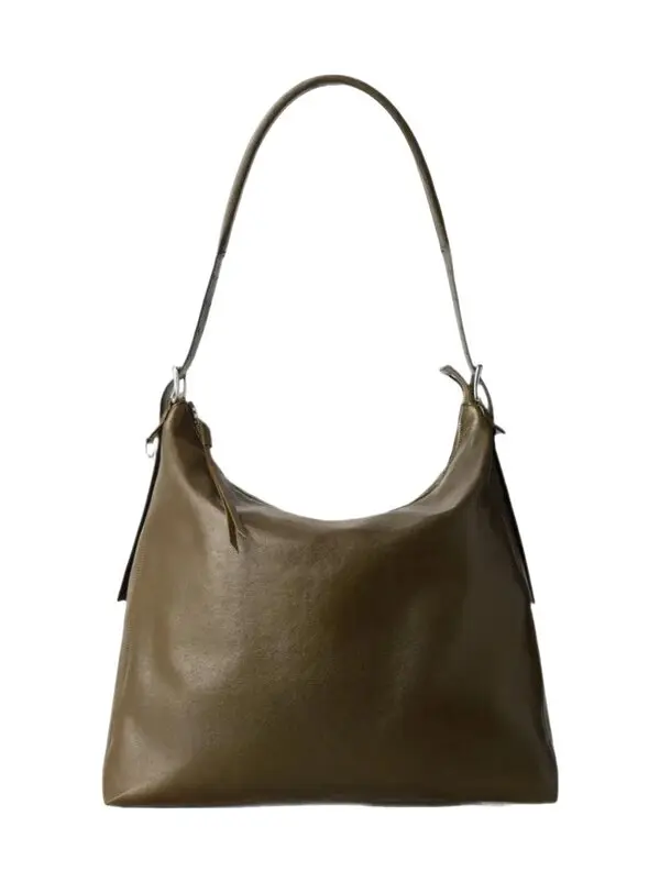 LEMAIRE Belted Bag In Leather - Brown
