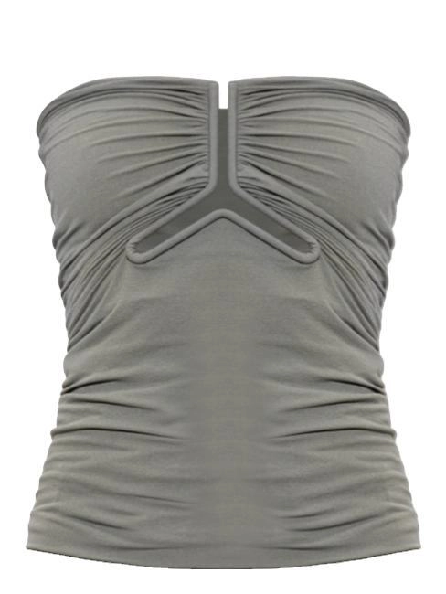 Rick Owens Ruched Strapless Top - No