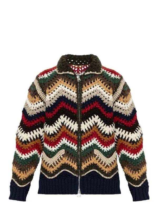 Sacai Mix Crochet Knit Blouson - No