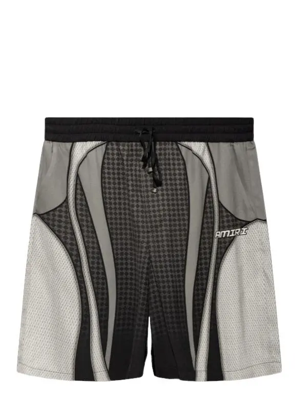 Amiri Panelled Logo Shorts - No