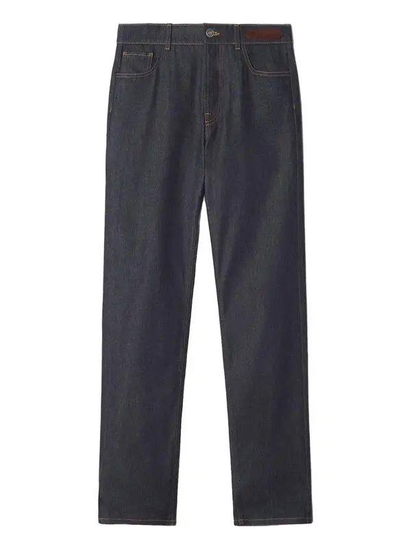 LANVIN Tapered Straight-leg Jeans - Blue